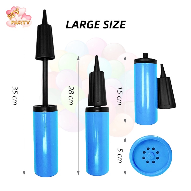 Large Hand Pump Mini Balloon Hand Pump Inflator Big Colorful Hand Held ...