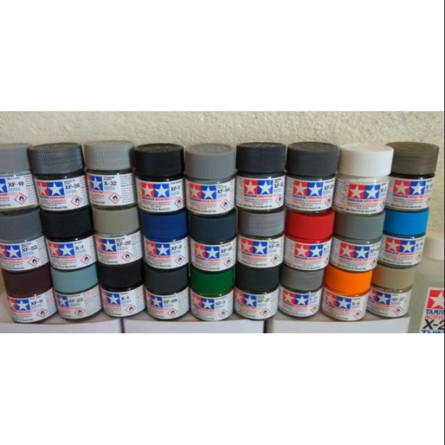Tamiya Acrylic Paint 10ml (ALL COLORS AVAILABLE) Warna model kit ...