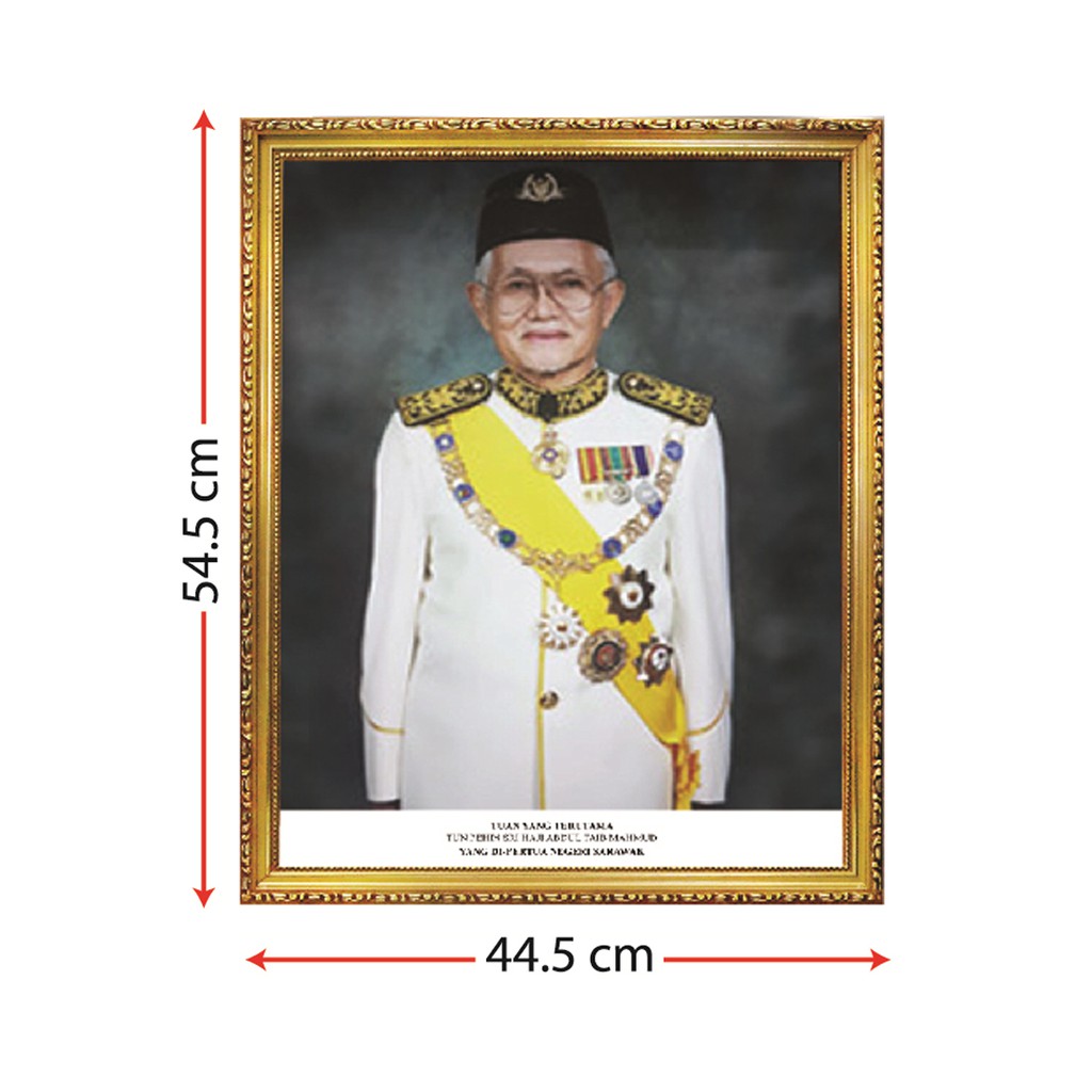 Bingkai Potret Yang Di Pertua Sarawak, Yang Di Pertua Sarawak Portrait ...