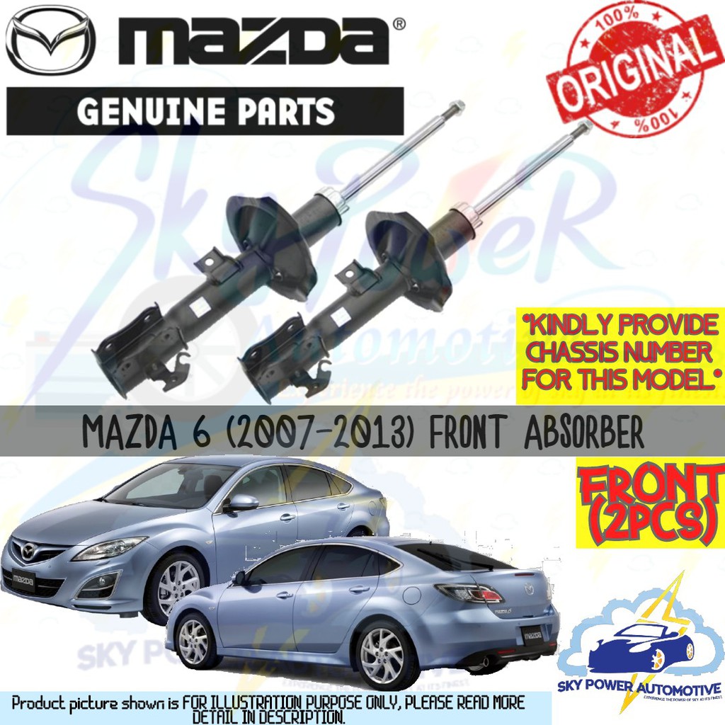MAZDA 6 (2009-2012) 100% ORIGINAL (GENUINE) SHOCK ABSORBER (FRONT 2PCS ...