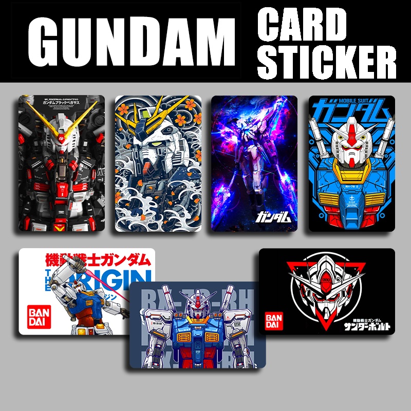 GUNDAM - BANDAI - T*G STICKER - CARD STICKER - BANK CARD STICKER ...
