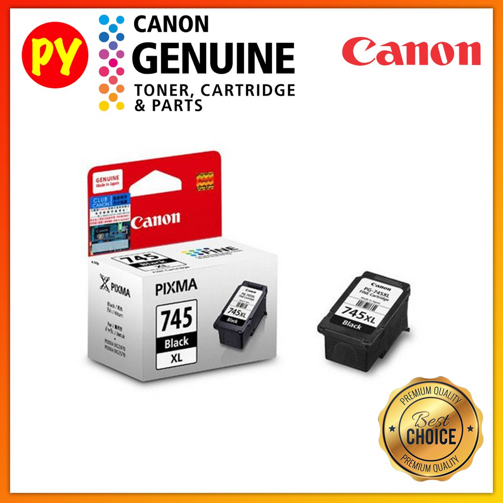 Canon PG-745XL Black Original Ink Cartridge PG745XL PG 745 XL | Shopee ...