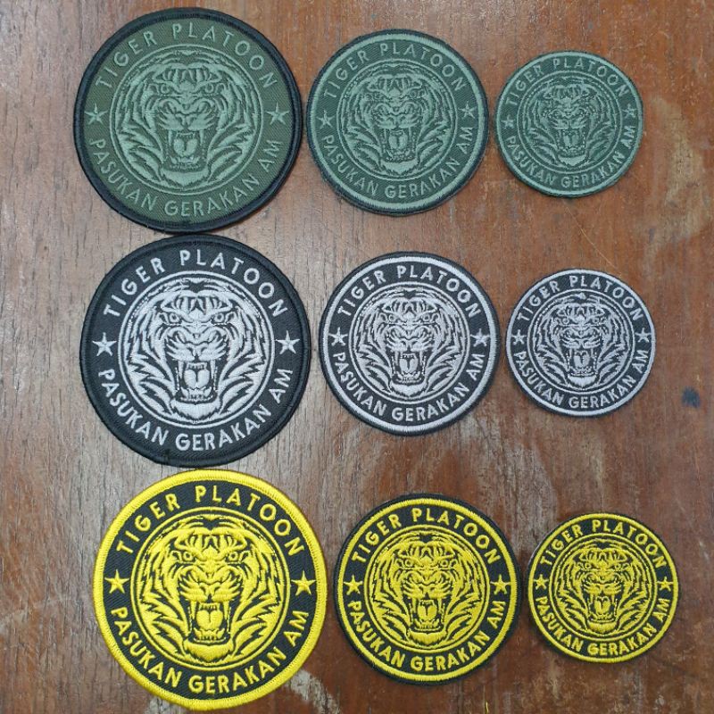 Tiger Platoon embroidery patches (ready stock). | Shopee Malaysia