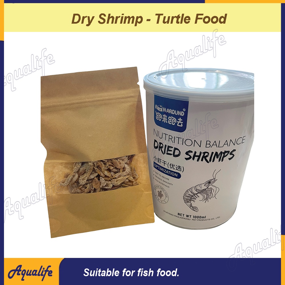 [New] Premium Dry Shrimp Turtle Food Dried Shrimp (Repack) | Shopee ...