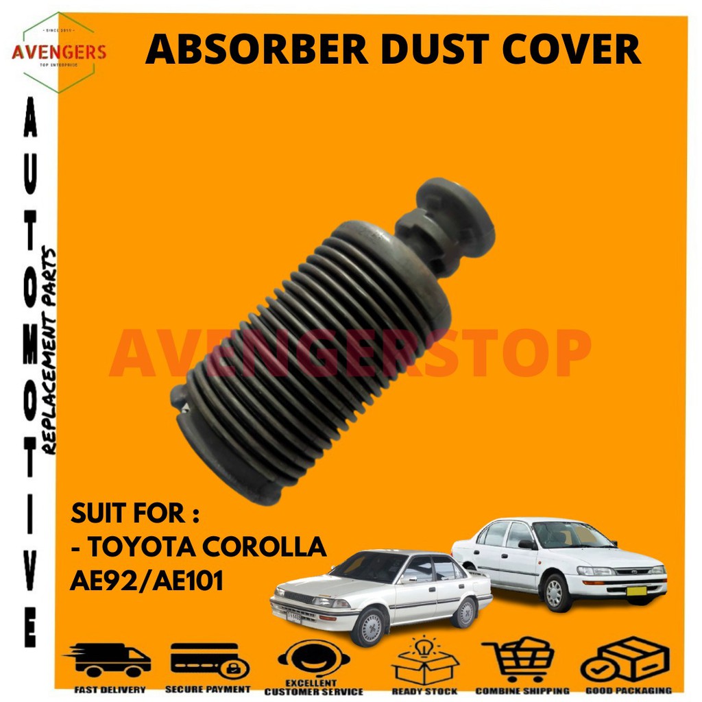 TOYOTA COROLLA AE92/AE101 FRONT ABSORBER DUST COVER 100% NEW | Shopee ...