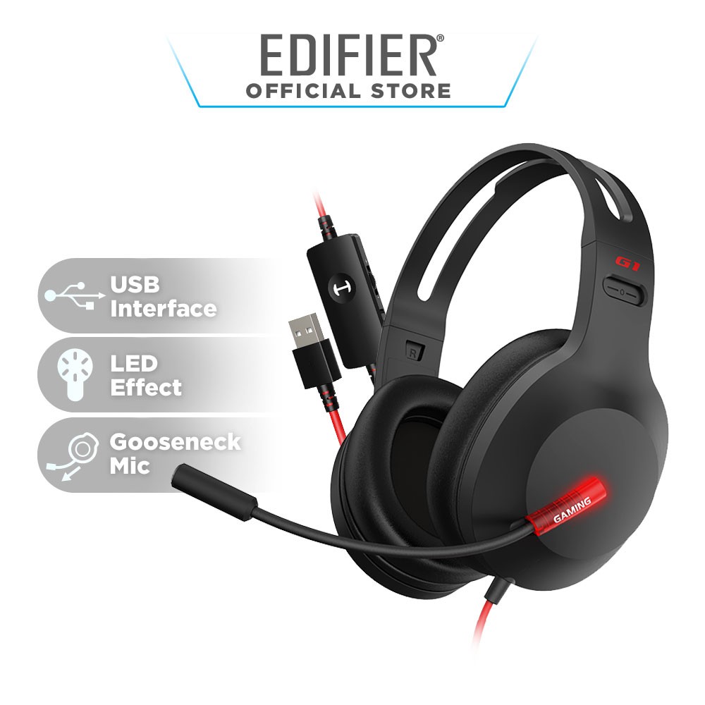 Edifier G1 - Gaming Headphone with USB built in Sound Card | Shopee ...