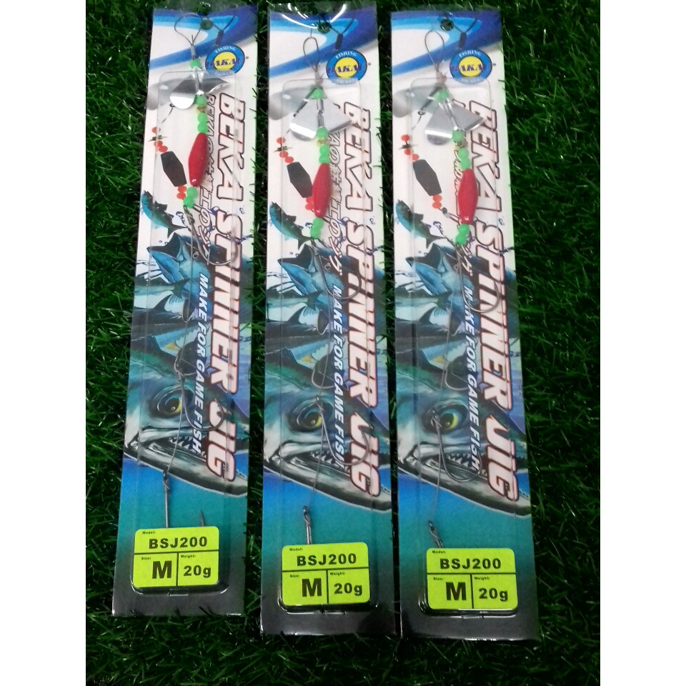 Perambut Tenggiri BEKA FISHING SPINNER with buzzer Blade JIG BAKAU ...