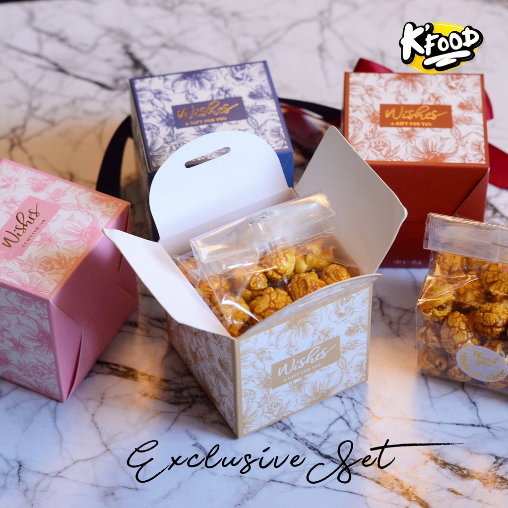 MINIMUM 30PCS- Exclusive Box Doorgift Kotak with Popcorn/CANDY/KEKACANG ...