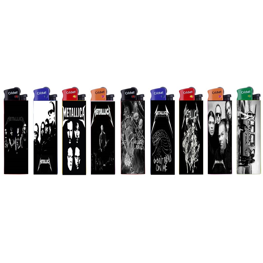 METALLICA BLACK AND WHITE SPECIAL 9 PCS LIMITED EDITION CUSTOM CRICKET ...
