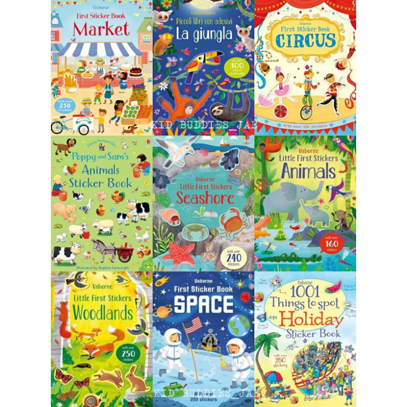 Usborne First Sticker Book Children Early Learning Education Sticker ...