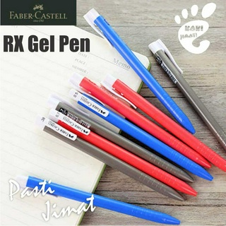 Original Faber-Castell Pen Merah; Pen Biru; Pen Hitam RX Gel Pen Faber ...