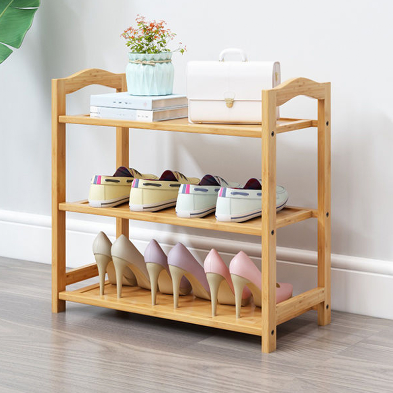 Furniture Direct 3 tier 50cm waterproof bamboo shoe rack | Shopee Malaysia