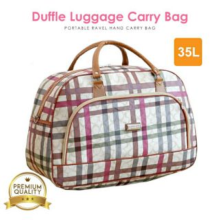 Beg Travel Portable 35L Travel Hand Carry PU Leather Material Duffel ...
