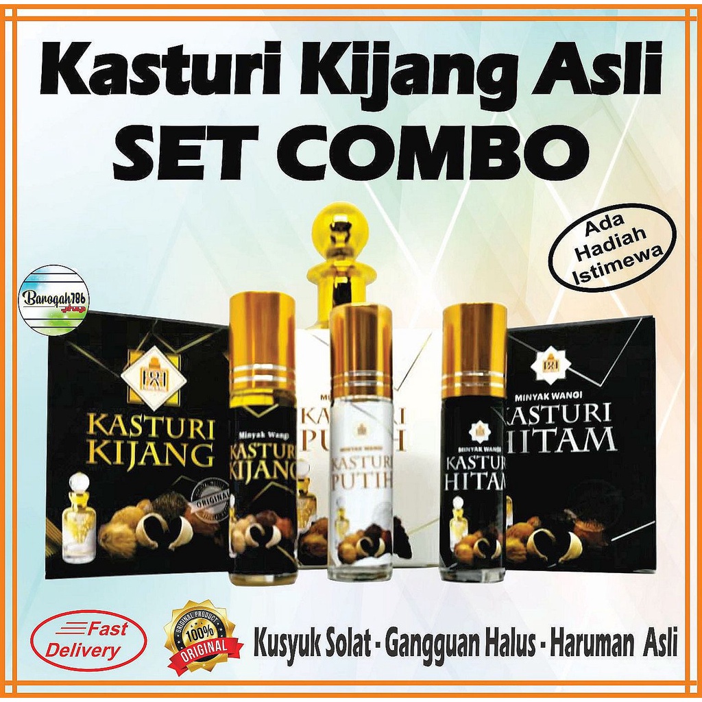 WANGIAN KASTURI KIJANG ASLI COMBO SET EKSKLUSIF ORIGINAL WANGIAN SUNNAH ...