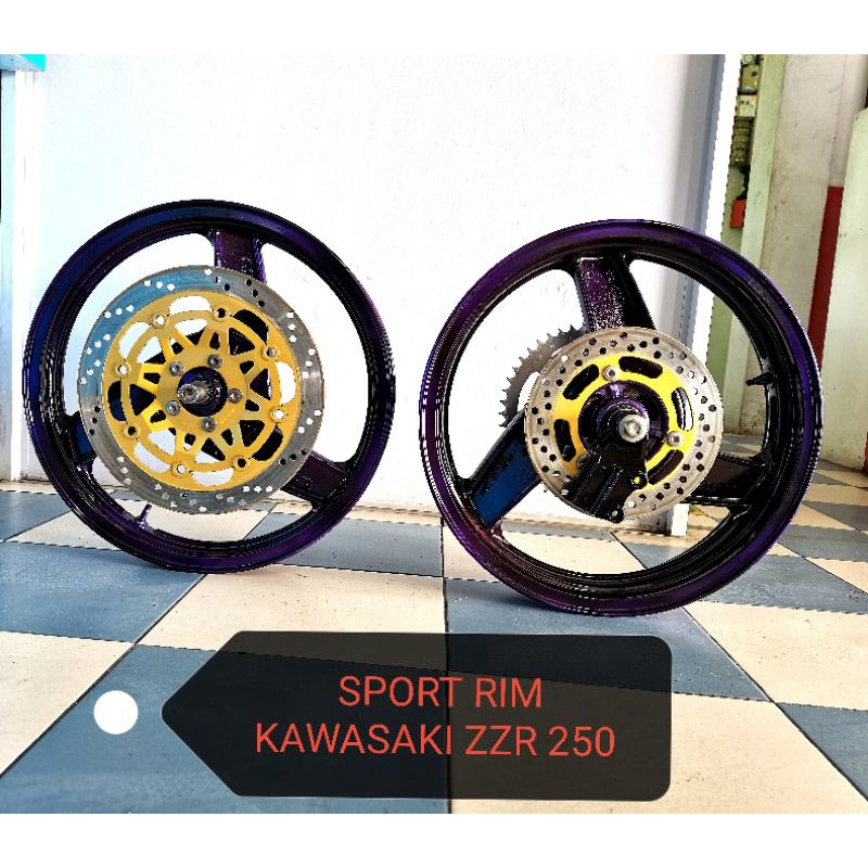 KAWASAKI ZZR 250 Sport Rim Jenama Enkei Original (Tubeless) | Shopee ...