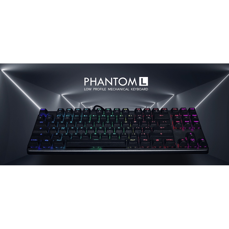 *Promo* Tecware Phantom L RGB Low Profile Mechanical Keyboard (Blue ...