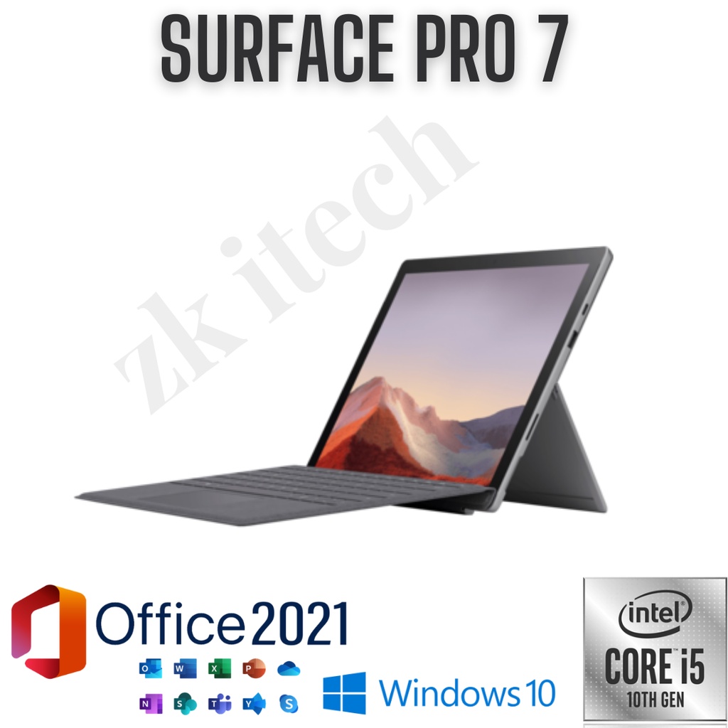 Microsoft Surface Pro 7 Tablet (Intel Core i5, 128GB,8GB RAM) | Shopee ...