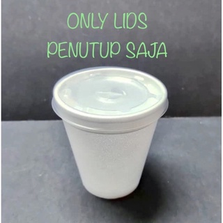 100 PCS FOAM CUP LIDS/CUP LIDS/PENUTUP CAWAN/TUTUP CAWAN/FOAM CUP/FOAM ...