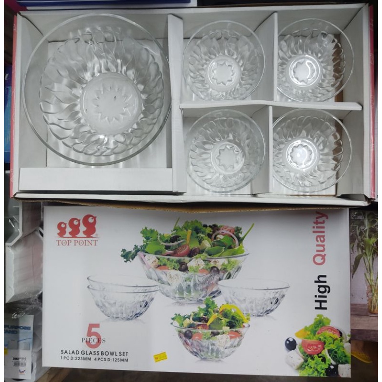 TOPPOINT GLASS BOWLS SET MANGKUK KACA | Shopee Malaysia