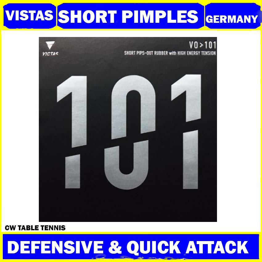 VICTAS VO 101 Short Pimples Table Tennis Rubber Ping Pong Sheet(READY STOCK) | Shopee Malaysia
