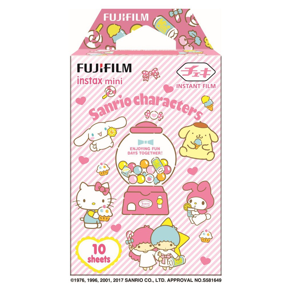 Fujifilm Instax Mini Sanrio Instant Film - Refill 10 Sheets - Sanrio ...