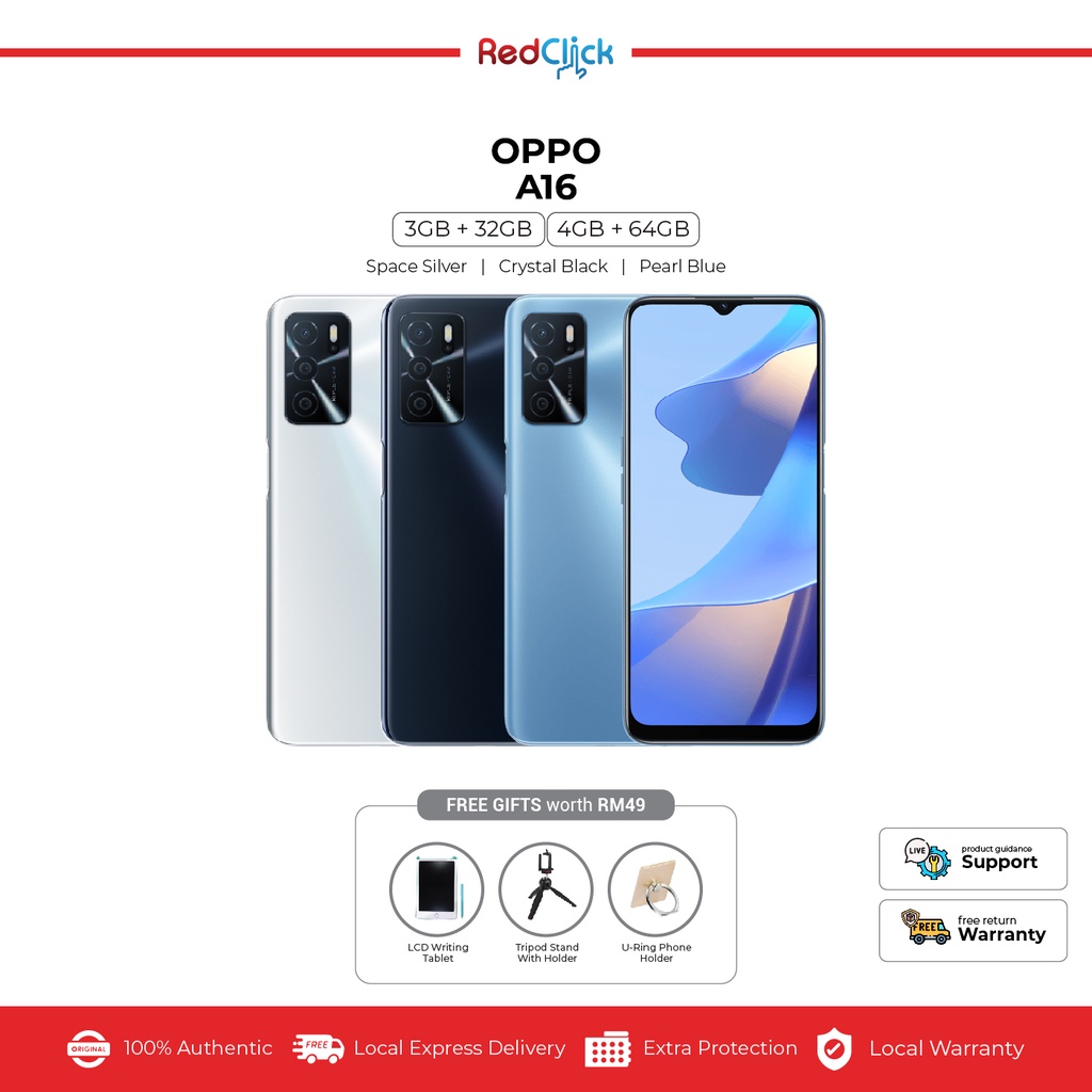 Oppo A16 Price in Malaysia & Specs - RM489 | TechNave