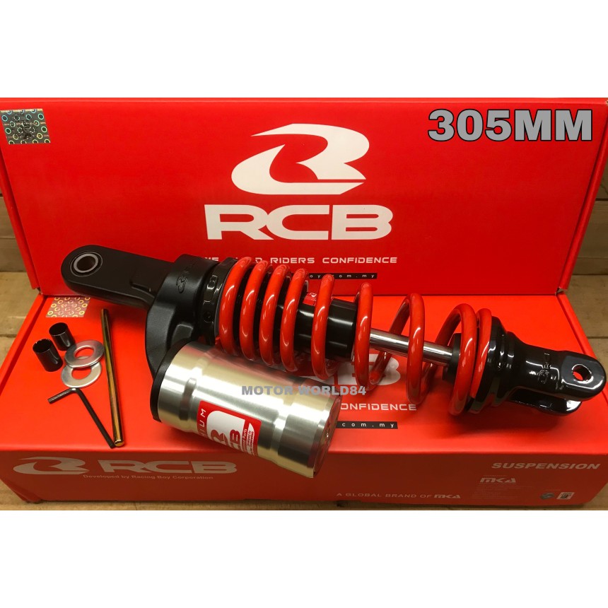 SUSPENSION REAR RACING BOY GAS ABSORBER / MONOSHOCK Rcb MB-2 305MM EGO ...