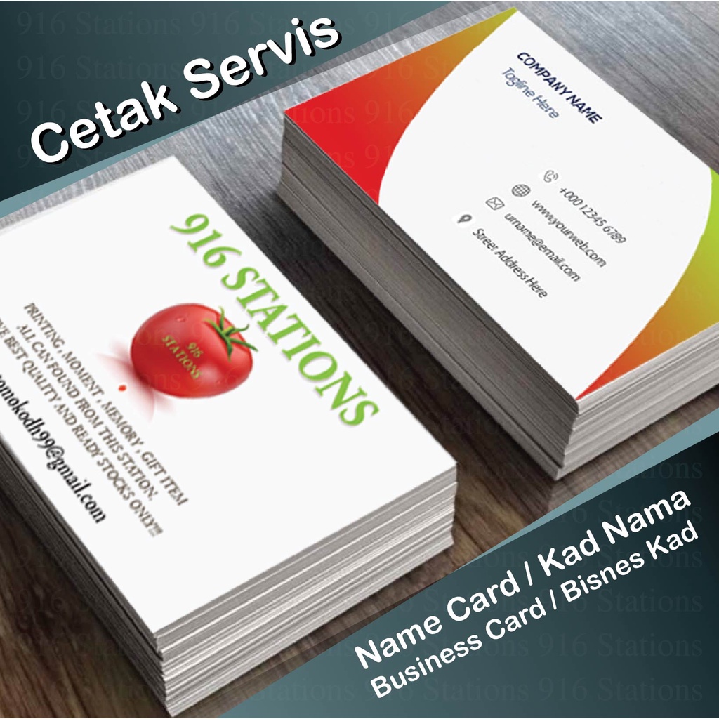 CETAK SERVIS - IVORY NAME CARD / KAD NAMA / BUSINESS CARD / BISNES KAD ...