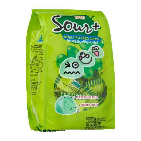 100g Lot 100 Sour Apple Flavoured Gummy (LOCAL READY STOCKS) | Shopee ...