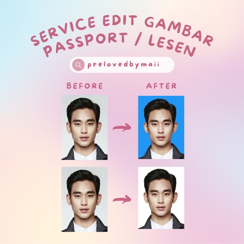 💯 SERVICE EDIT PRINT GAMBAR PASSPORT LESEN MURAH / PRINT PHOTO PASSPORT ...