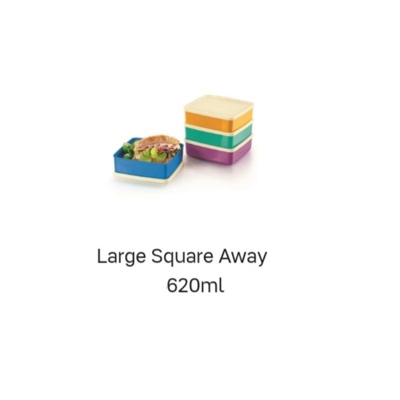 Tupperware Large Square Away (1 biji) | Shopee Malaysia