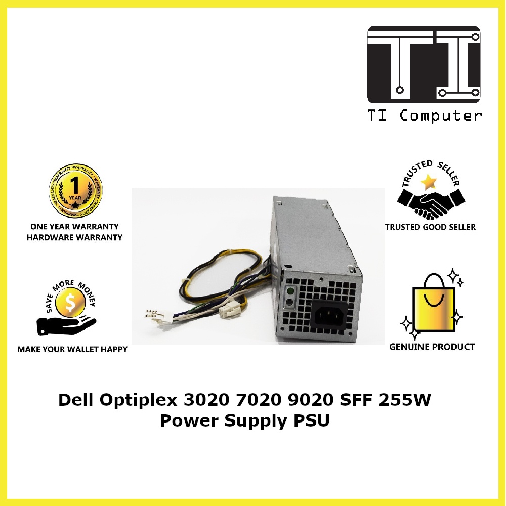 Dell Optiplex 3020 7020 9020 SFF 255W Power Supply PSU (Refurbished ...