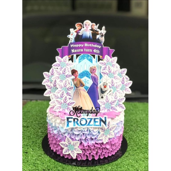TOPPER CAKE ELSA BERMINAT BOLEH MEMBUAT TEMPAHAN SEKARANG | Shopee Malaysia