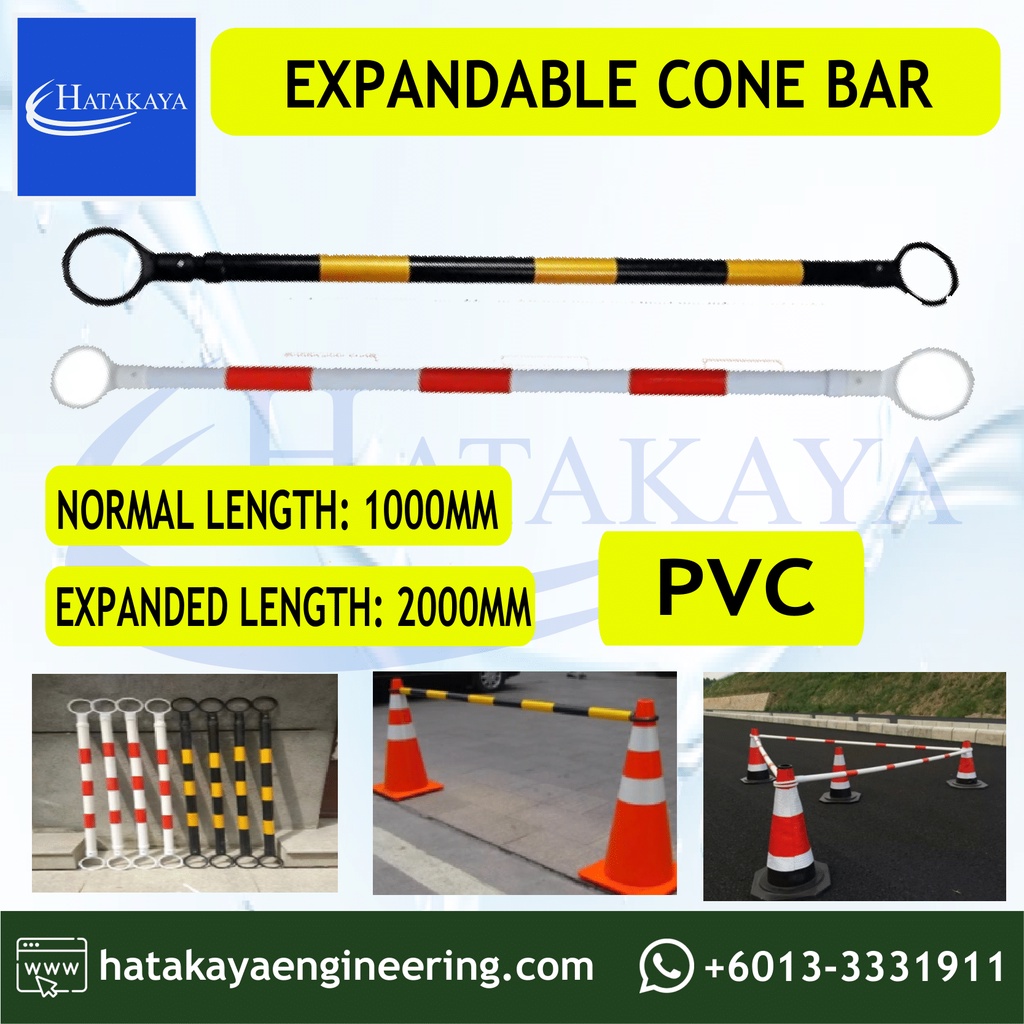HTKY Expandable Retractable Cone Bar Traffic Safety Cone Bar Barrier 2 ... HTKY Expandable Retractable Cone Bar Traffic Safety Cone Bar Barrier 2 ...