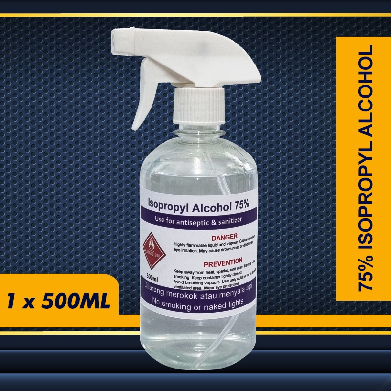 75% IPA / Isopropyl Alcohol / Rubbing Alcohol 500ML (YK ESHOP) | Shopee ...