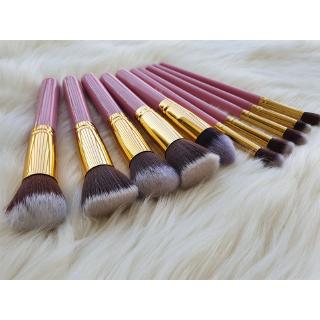 Malaysia Ready Stock/10 pcs Multi Function Makeup Kabuki Brush Set ...