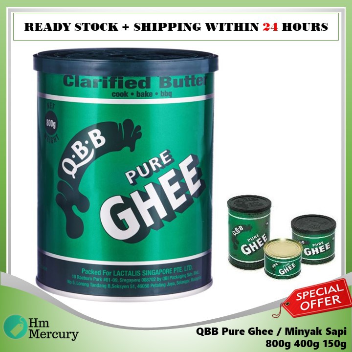 QBB Pure Ghee Minyak Sapi 800g 400g 150g | Shopee Malaysia