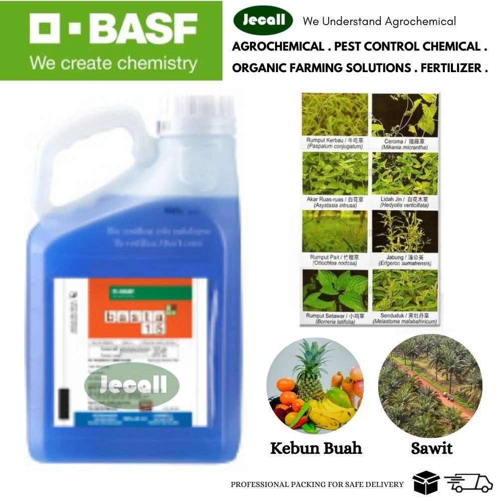 BASF Basta®15 5 Liter / Glufosinate-ammonium 13.5% / Contact Herbicide ...