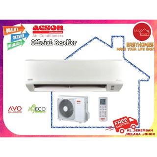 ACSON A3WM10N/A3LC10F 1.0HP AVO SERIES WALL MOUNTED R32 NON INVERTER ...