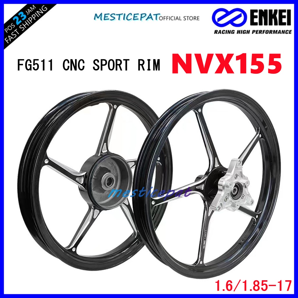 ENKEI Sport Rim CNC FG511 PNP SPORTRIM YAMAHA NVX155 Forged Rim Wheel RIM WITH BEARING privacy ...
