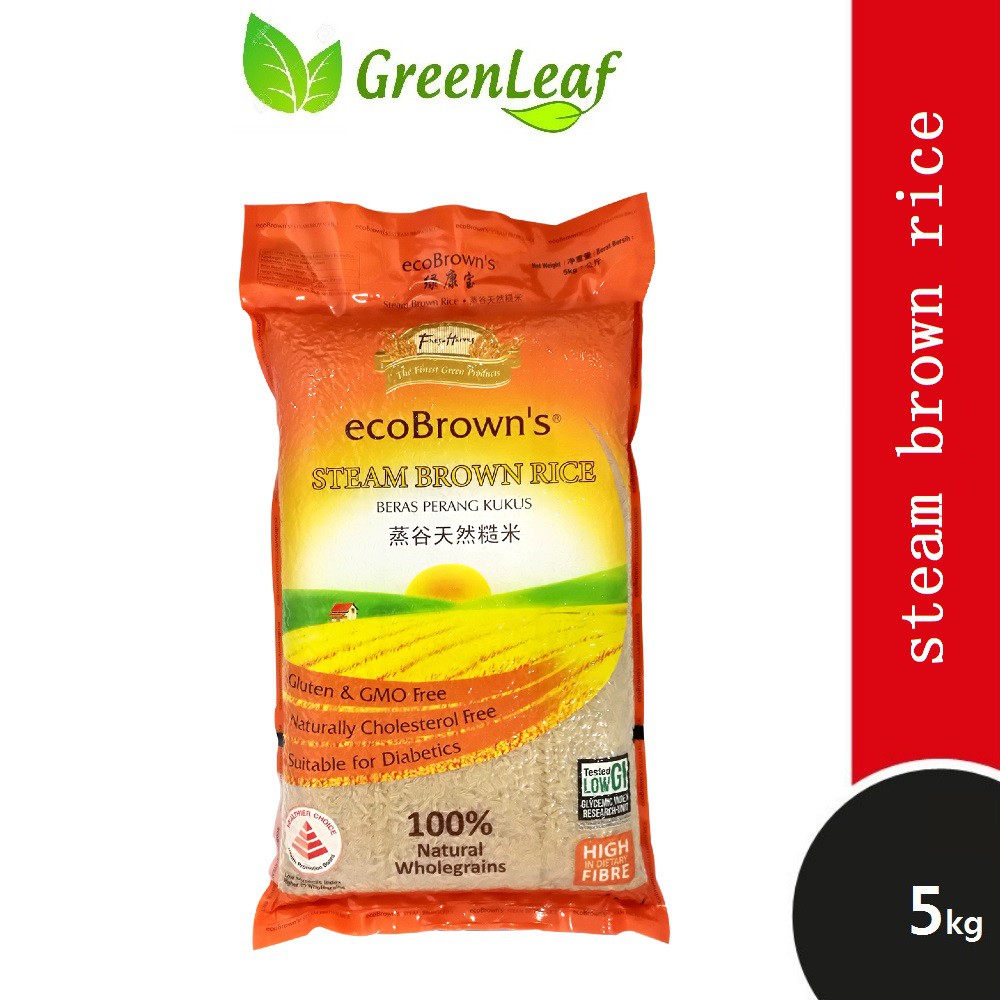 EcoBrown’s STEAM BROWN RICE 5kg 蒸谷天然糙米 5kg | Shopee Malaysia