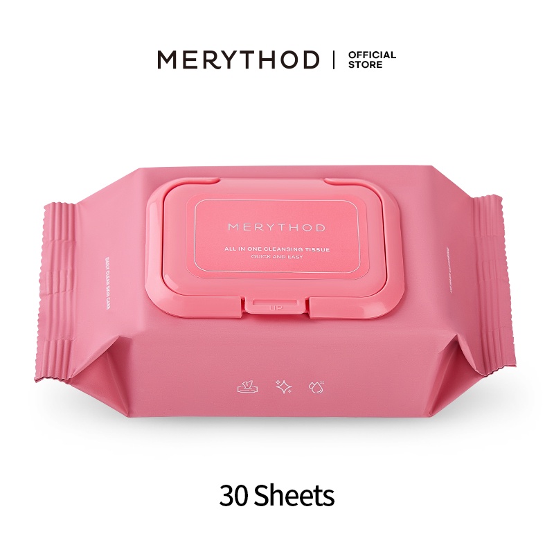 [MERYTHOD] Cleansing Tissue Makeup Remover (30 sheets) | Shopee Malaysia