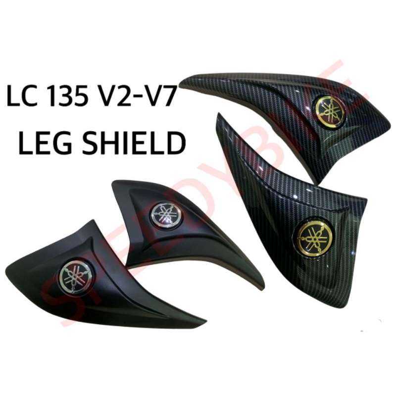 LC135 V2 V3 V4 V5 V6 V7 Air Scoop Leg Shield Cover and Cap Emblem | Shopee Malaysia