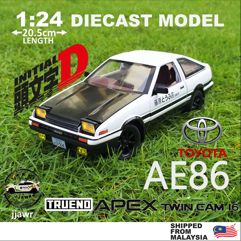 1:20 Toyota AE86 Initial D Tofu Car Model Diecast Toy Car | Shopee Malaysia