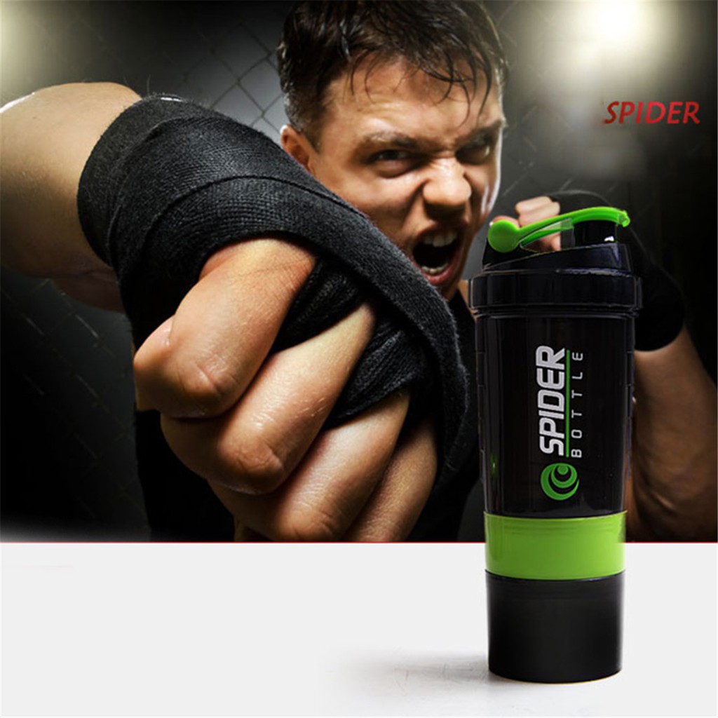 Botol Air Minuman Protin Aktiviti Sukan Gym Protein Shaker 3 in 1 ...