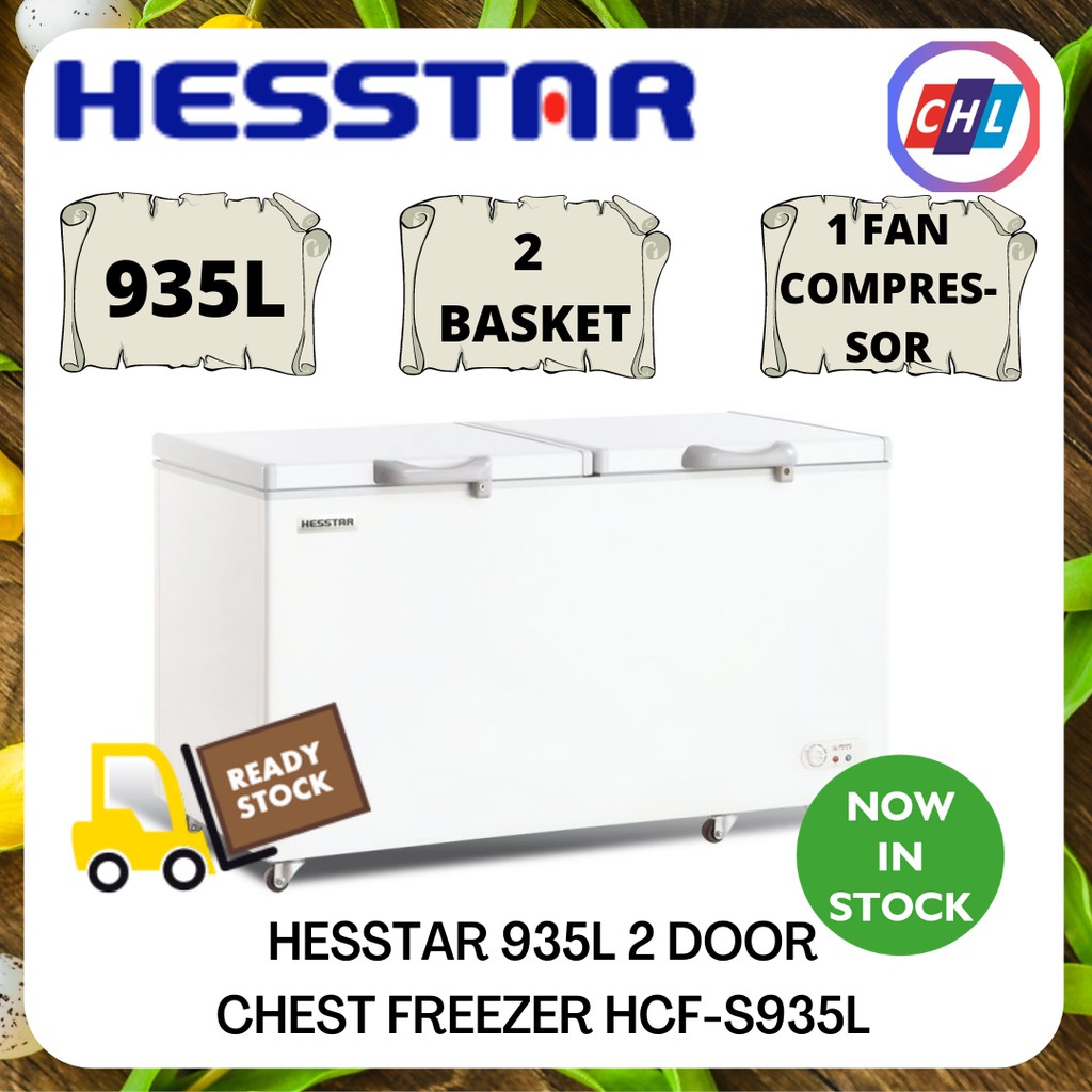 Hesstar 935L 2 Door Chest Freezer HCF-S935L - Hesstar Warranty Malaysia ...