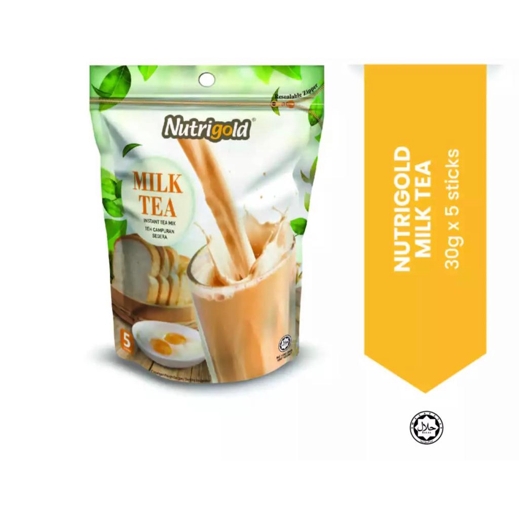 Nutrigold Instant Milk Tea (30g x 5 sticks) | Shopee Malaysia