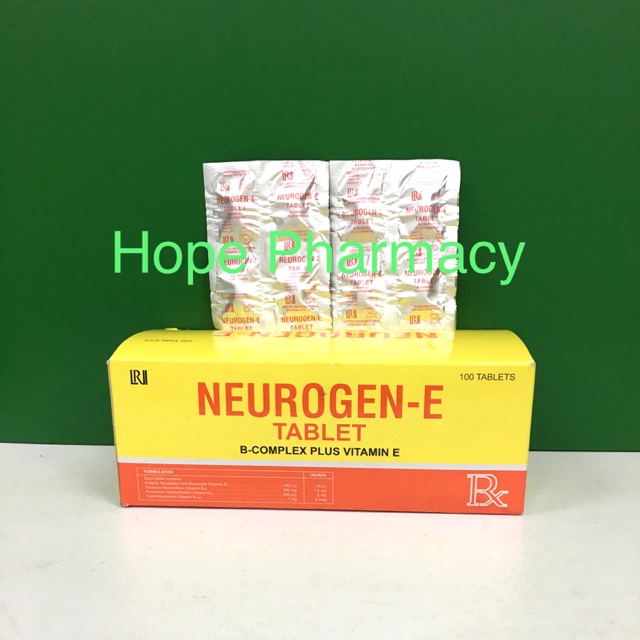 Neurogen- E tablet B Complex Plus Vitamin C (Box/100tab) | Shopee Malaysia