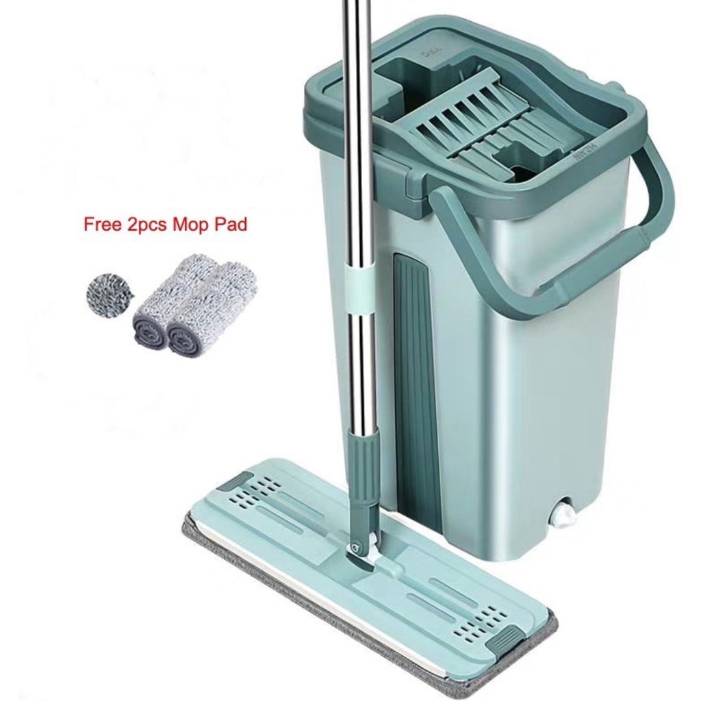 Scratch Anet 2-In-1 Hands Free Scraping Scrubbing Cleaning / Flat Mop ...