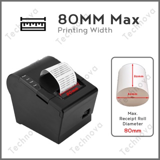 JP80H Thermal Receipt Printer 80mm Auto Cutter Resit POS System Cashier ...